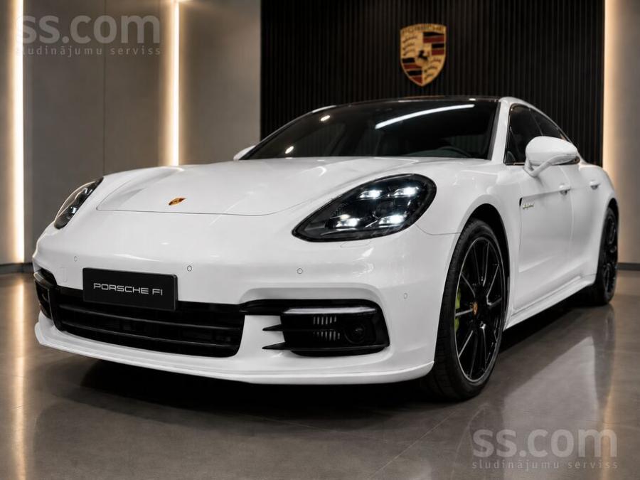 White Porsche Panamera 2020 in Riga, with an engine capacity of 2.90 L and mileage of 44 thousand km for 64900 €, photo 1 on AUTOMOTO.COM.LV