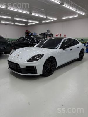 White Porsche Panamera 2025 in Riga, with an engine capacity of 3.00 L and mileage of 8 thousand km for 88500 €, photo 1 on AUTOMOTO.COM.LV