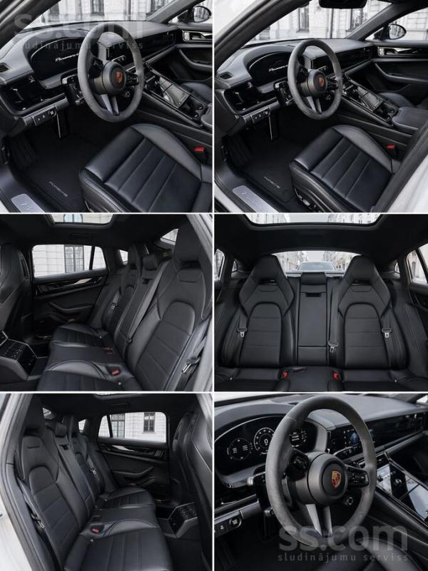 White Porsche Panamera 2025 in Riga, with an engine capacity of 3.00 L and mileage of 8 thousand km for 88500 €, photo 7 on AUTOMOTO.COM.LV