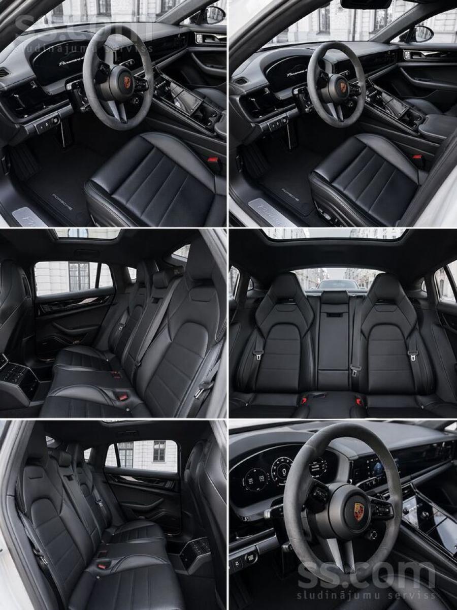 White Porsche Panamera 2025 in Riga, with an engine capacity of 3.00 L and mileage of 8 thousand km for 88500 €, photo 8 on AUTOMOTO.COM.LV