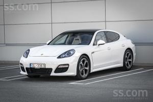 White Porsche Panamera 2011 in Riga, with an engine capacity of 4.80 L and mileage of 218 thousand km for 13950 €, photo  on AUTOMOTO.COM.LV