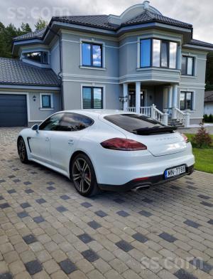 White Porsche Panamera 2014 in Riga, with an engine capacity of 3.60 L and mileage of 85 thousand km for 21000 €, photo  on AUTOMOTO.COM.LV