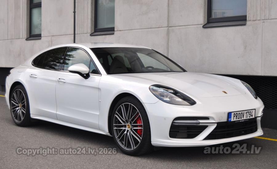 White Porsche Panamera 2017 in Tallinn, with an engine capacity of 4.00 L and mileage of 44 thousand km for 59900 €, photo 5 on AUTOMOTO.COM.LV