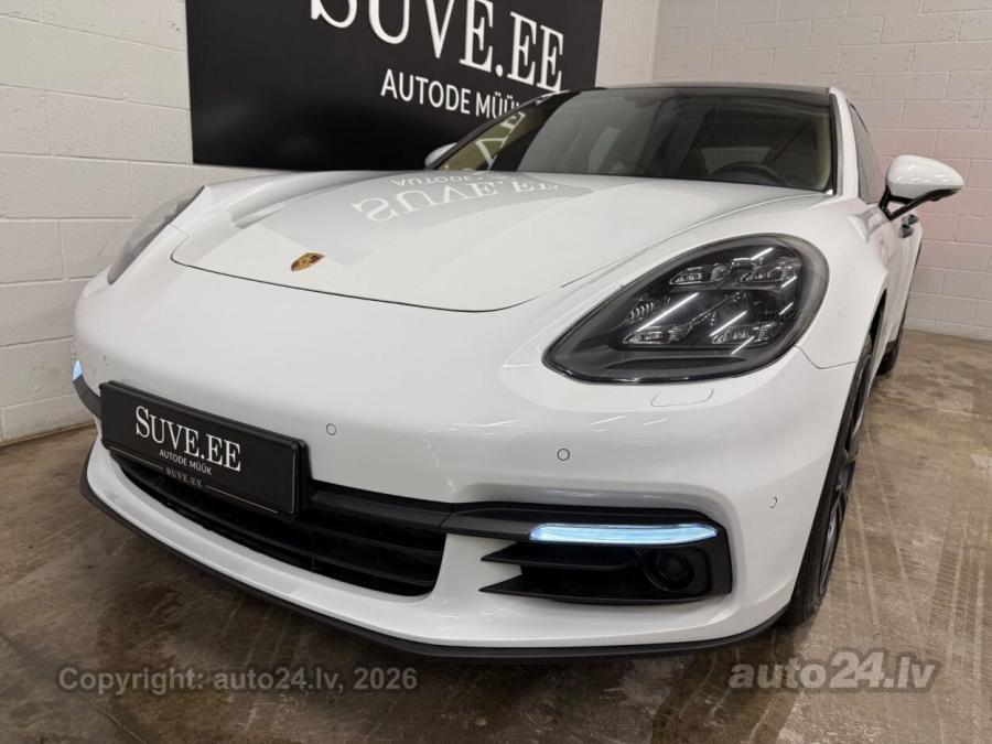White Porsche Panamera 2018 in Tallinn, with an engine capacity of 2.90 L and mileage of 131 thousand km for 45995 €, photo 4 on AUTOMOTO.COM.LV