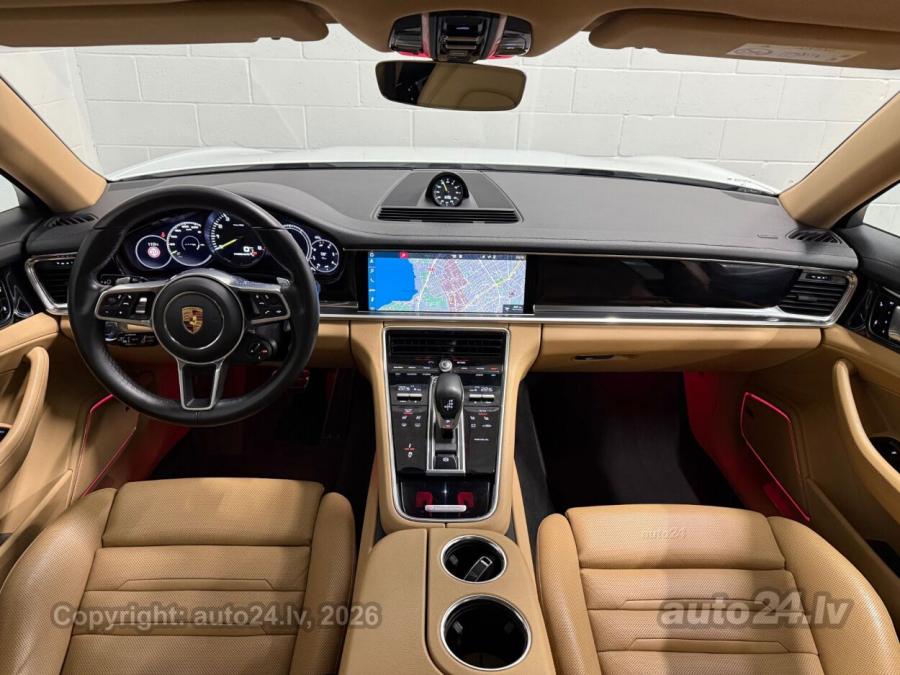 White Porsche Panamera 2018 in Tallinn, with an engine capacity of 2.90 L and mileage of 131 thousand km for 45995 €, photo 29 on AUTOMOTO.COM.LV