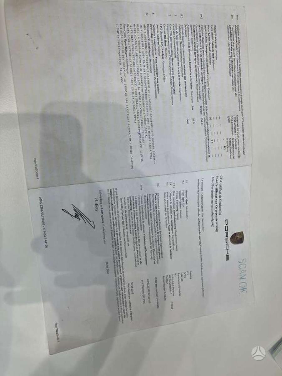 Balts Porsche Panamera 2018 Raseiniai, ar dzinēja tilpumu 3.00 L un nobraukumu 103 tūkst. km par 29900 €, foto 41 vietnē AUTOMOTO.COM.LV