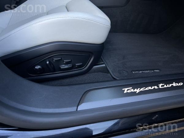 Black Porsche Taycan 2020 in Riga, with an engine capacity of 0.00 L and mileage of 61 thousand km for 49900 €, photo 9 on AUTOMOTO.COM.LV