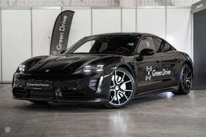 Black Porsche Taycan 2020 in Vilnius, with an engine capacity of 0.00 L and mileage of 98 thousand km for 54990 €, photo  on AUTOMOTO.COM.LV
