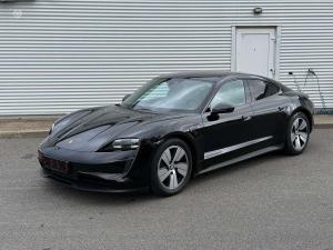 Black Porsche Taycan 2023 in Vilnius, with an engine capacity of 0.00 L and mileage of 57 thousand km for 62890 €, photo  on AUTOMOTO.COM.LV