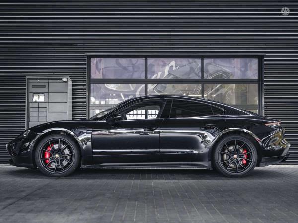 Black Porsche Taycan 2023 in Vilnius, with an engine capacity of 0.00 L and mileage of 56 thousand km for 79911 €, photo 2 on AUTOMOTO.COM.LV