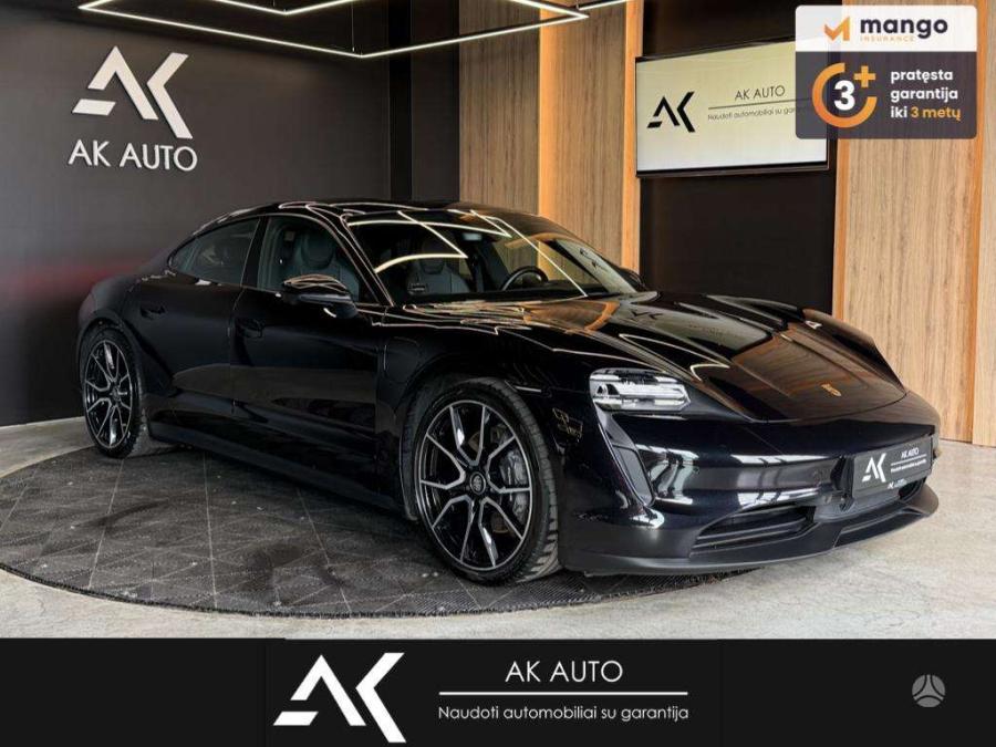 Черный Порше Тайкан 2023 в Каунас, объемом двигателя 0.00 л и пробегом 50 тыс. км за 56990 €, фото 1 на AUTOMOTO.COM.LV