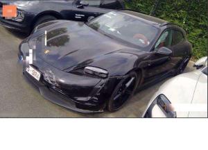 Black Porsche Taycan 2023 in Klaipeda, with an engine capacity of 0.00 L and mileage of 41 thousand km for 49950 €, photo  on AUTOMOTO.COM.LV