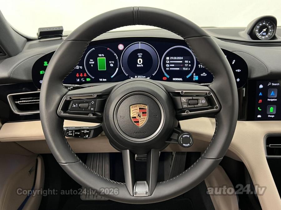 Melns Porsche Taycan 2024 Tallina, ar dzinēja tilpumu 0.00 L un nobraukumu 20 tūkst. km par 95000 €, foto 14 vietnē AUTOMOTO.COM.LV