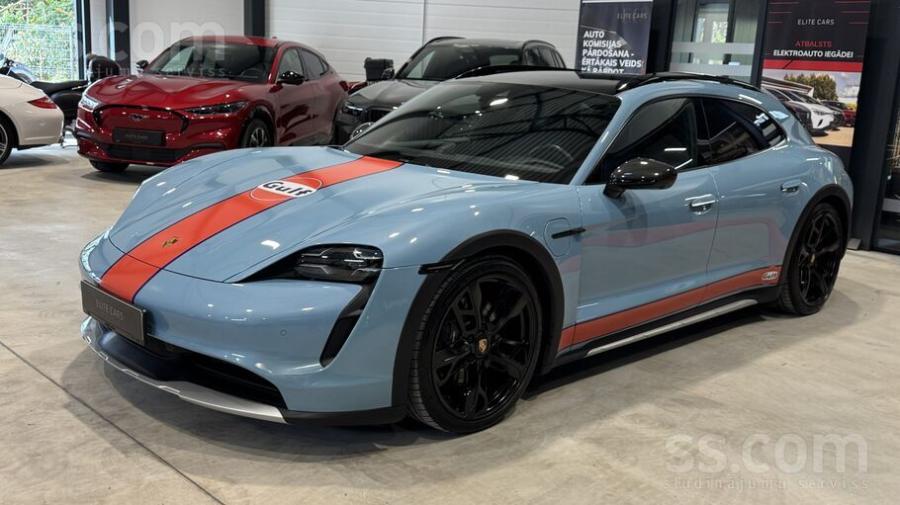 Zils Porsche Taycan 2023 Rīga, ar dzinēja tilpumu 0.00 L un nobraukumu 55 tūkst. km par 69990 €, foto 8 vietnē AUTOMOTO.COM.LV