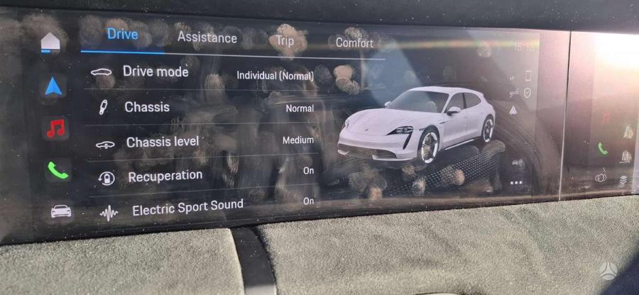 Zils Porsche Taycan 2024 Viļņa, ar dzinēja tilpumu 0.00 L un nobraukumu 13 tūkst. km par 77900 €, foto 21 vietnē AUTOMOTO.COM.LV