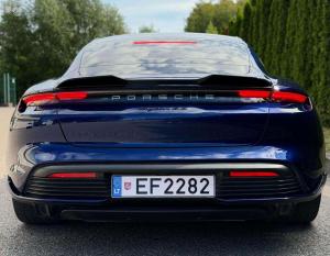 Blue Porsche Taycan 2020 in Kaunas, with an engine capacity of 0.00 L and mileage of 81 thousand km for 52999 €, photo 9 on AUTOMOTO.COM.LV