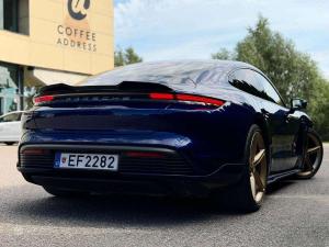 Blue Porsche Taycan 2020 in Kaunas, with an engine capacity of 0.00 L and mileage of 81 thousand km for 52999 €, photo 12 on AUTOMOTO.COM.LV