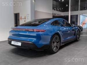 Blue Porsche Taycan 2021 in Riga, with an engine capacity of 0.00 L and mileage of 55 thousand km for 69900 €, photo 4 on AUTOMOTO.COM.LV