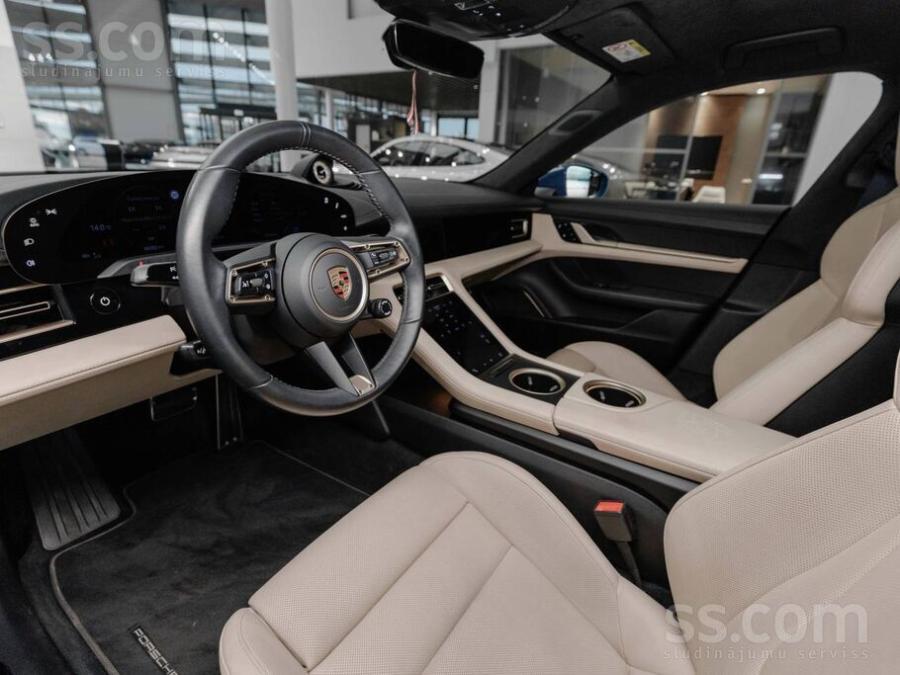 Blue Porsche Taycan 2021 in Riga, with an engine capacity of 0.00 L and mileage of 55 thousand km for 69900 €, photo 5 on AUTOMOTO.COM.LV