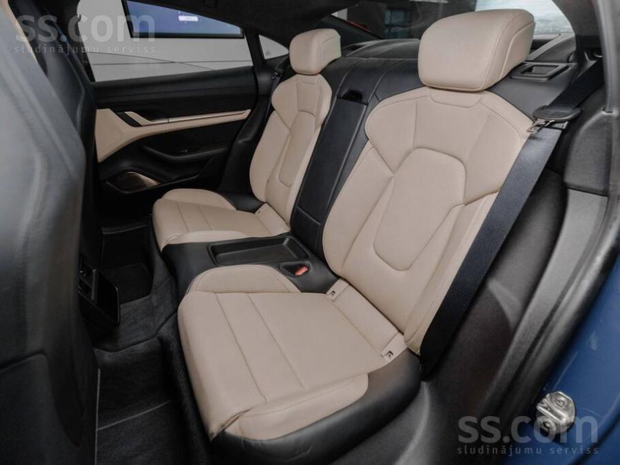 Blue Porsche Taycan 2021 in Riga, with an engine capacity of 0.00 L and mileage of 55 thousand km for 69900 €, photo 19 on AUTOMOTO.COM.LV