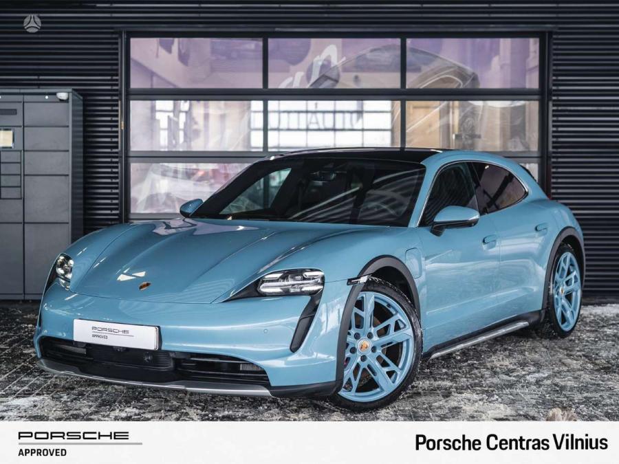 Zils Porsche Taycan 2021 Viļņa, ar dzinēja tilpumu 0.00 L un nobraukumu 55 tūkst. km par 65911 €, foto 1 vietnē AUTOMOTO.COM.LV