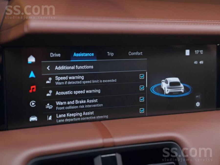 Синий Порше Тайкан 2024 в Рига, объемом двигателя 0.00 л и пробегом 25 тыс. км за 139900 €, фото 26 на AUTOMOTO.COM.LV