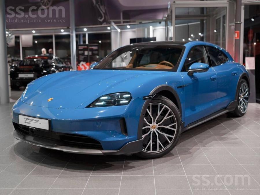 Zils Porsche Taycan 2024 Rīga, ar dzinēja tilpumu 0.00 L un nobraukumu 25 tūkst. km par 139900 €, foto 1 vietnē AUTOMOTO.COM.LV