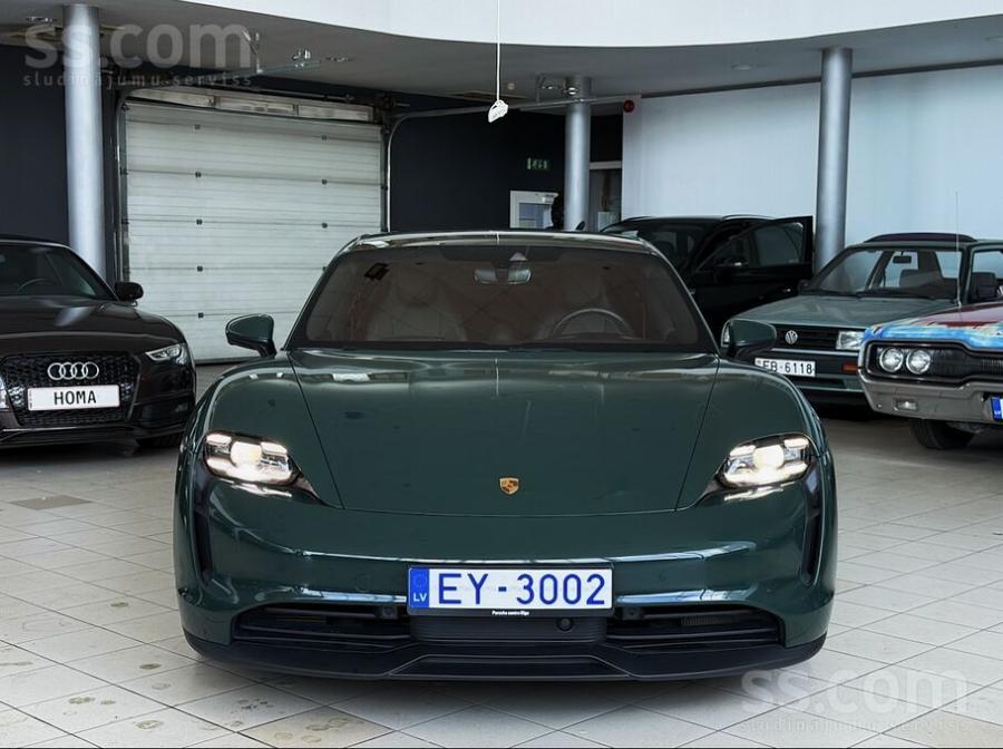 Zaļš Porsche Taycan 2020 Rīga, ar dzinēja tilpumu 0.00 L un nobraukumu 77 tūkst. km par 69000 €, foto 3 vietnē AUTOMOTO.COM.LV