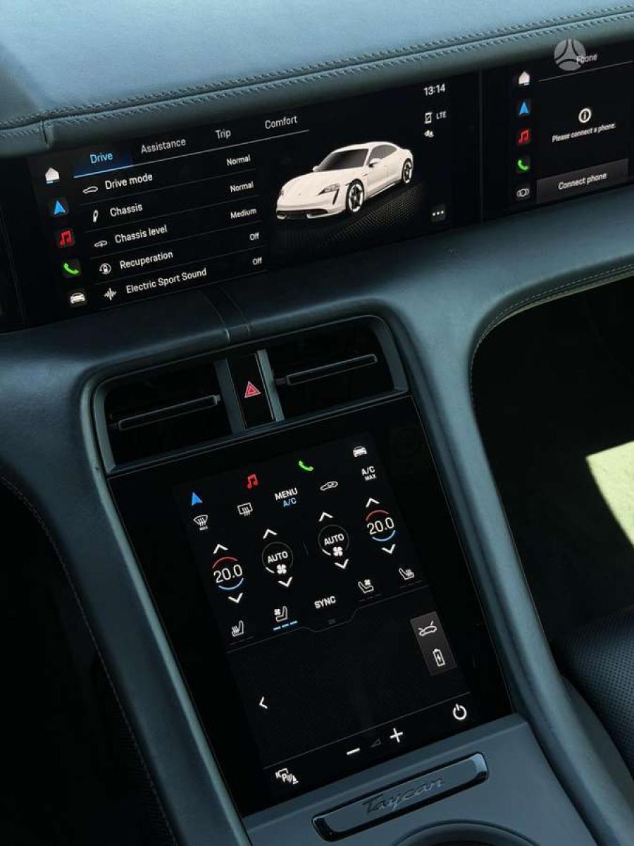 Pelēks Porsche Taycan 2020 Kėdainiai, ar dzinēja tilpumu 0.00 L un nobraukumu 126 tūkst. km par 54500 €, foto 31 vietnē AUTOMOTO.COM.LV