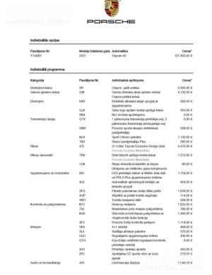 Pelēks Porsche Taycan 2021 Rīga, ar dzinēja tilpumu 0.00 L un nobraukumu 111 tūkst. km par 64000 €, foto 21 vietnē AUTOMOTO.COM.LV
