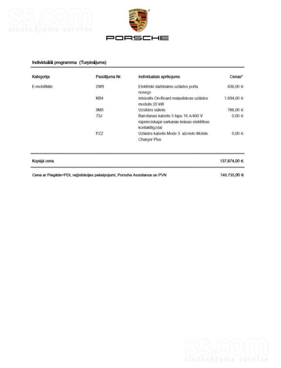 Pelēks Porsche Taycan 2021 Rīga, ar dzinēja tilpumu 0.00 L un nobraukumu 111 tūkst. km par 64000 €, foto 22 vietnē AUTOMOTO.COM.LV