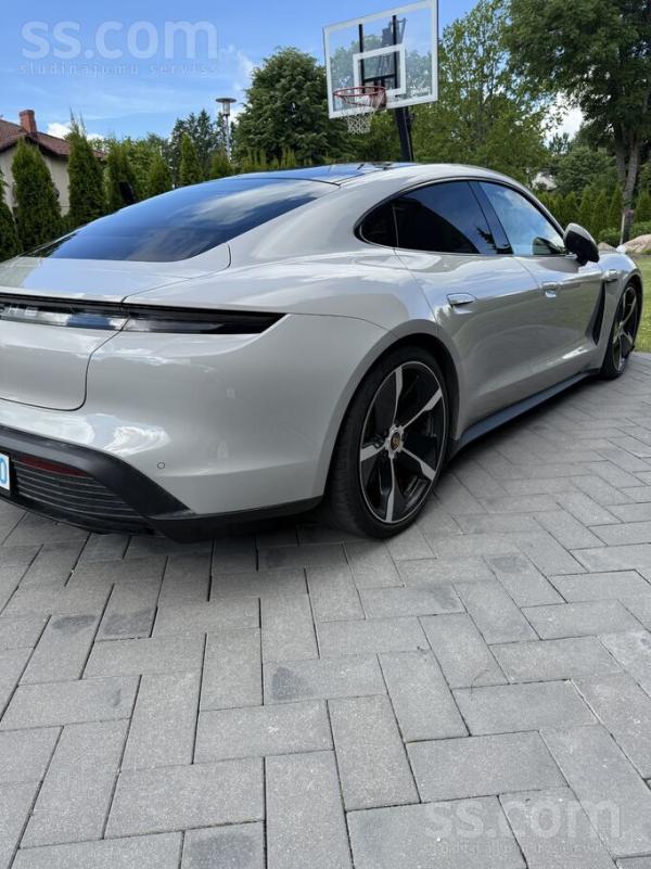 Grey Porsche Taycan 2021 in Riga, with an engine capacity of 0.00 L and mileage of 122 thousand km for 61000 €, photo 2 on AUTOMOTO.COM.LV