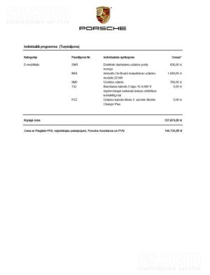 Pelēks Porsche Taycan 2021 Rīga, ar dzinēja tilpumu 0.00 L un nobraukumu 122 tūkst. km par 61000 €, foto 20 vietnē AUTOMOTO.COM.LV