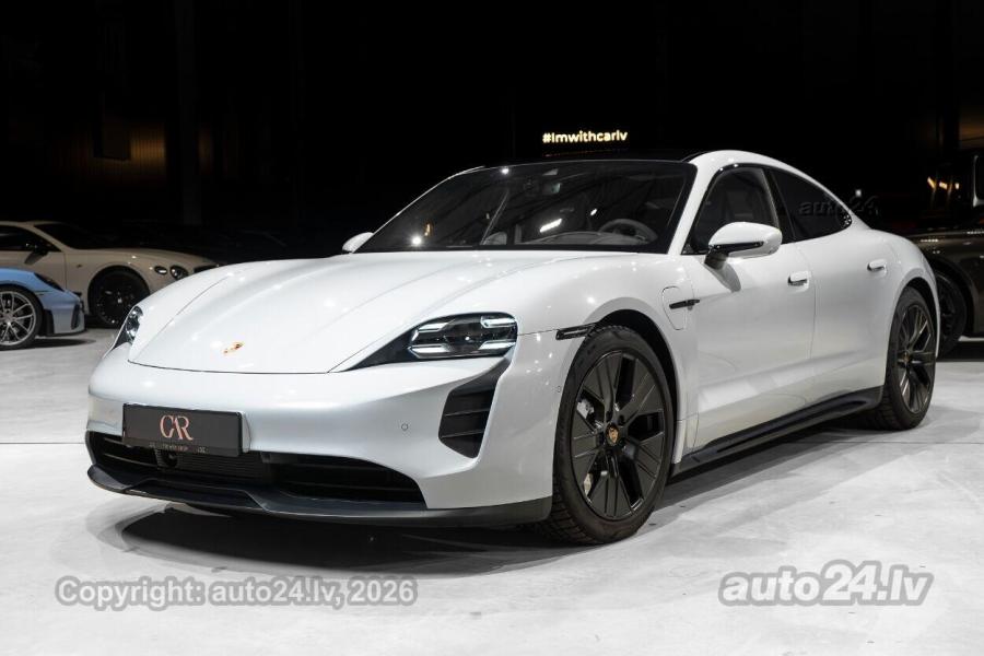 Pelēks Porsche Taycan 2023 Rīga, ar dzinēja tilpumu 0.00 L un nobraukumu 20 tūkst. km par 92500 €, foto 1 vietnē AUTOMOTO.COM.LV