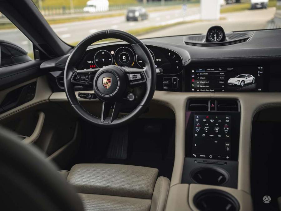 Pelēks Porsche Taycan 2023 Viļņa, ar dzinēja tilpumu 0.00 L un nobraukumu 54 tūkst. km par 79911 €, foto 24 vietnē AUTOMOTO.COM.LV