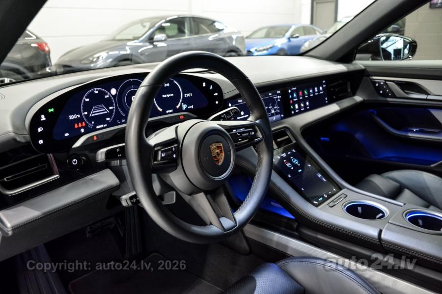 Grey Porsche Taycan 2023 in Tallinn, with an engine capacity of 0.00 L and mileage of 43 thousand km for 69900 €, photo 9 on AUTOMOTO.COM.LV