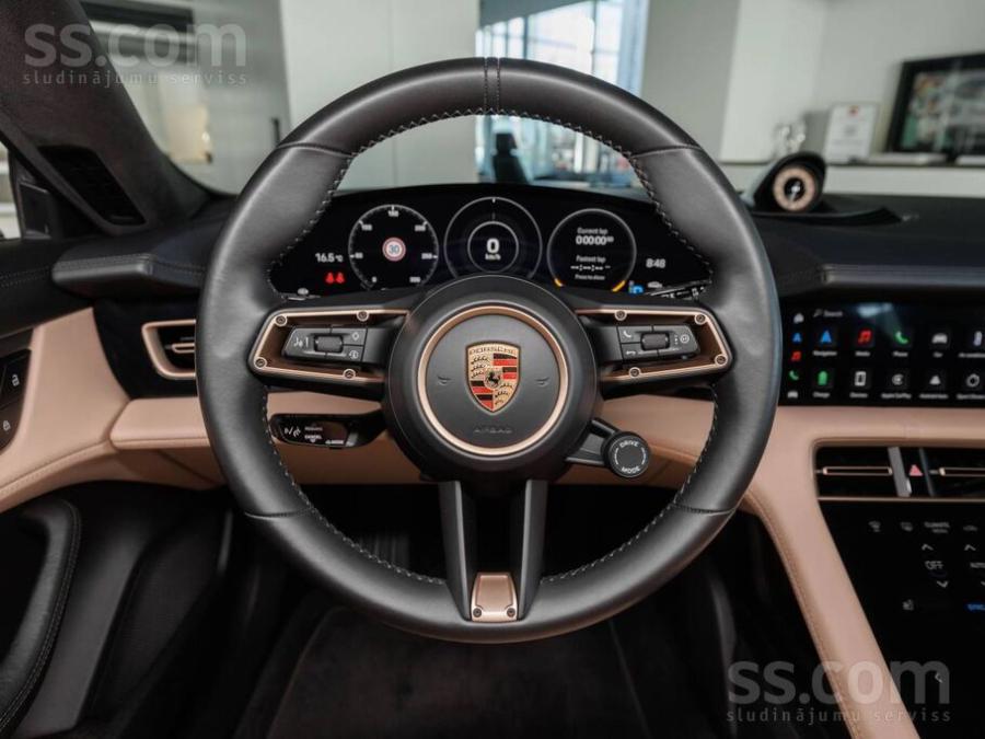 Grey Porsche Taycan 2023 in Riga, with an engine capacity of 0.00 L and mileage of 75 thousand km for 59000 €, photo 35 on AUTOMOTO.COM.LV