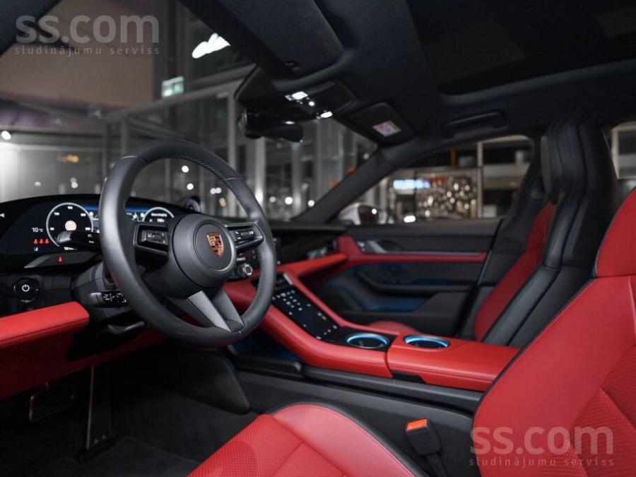 Серый Порше Тайкан 2025 в Рига, объемом двигателя 0.00 л и пробегом 34 тыс. км за 89900 €, фото 21 на AUTOMOTO.COM.LV