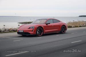 Sarkans Porsche Taycan 2020 Tallina, ar dzinēja tilpumu 0.00 L un nobraukumu 137 tūkst. km par 67000 €, foto  vietnē AUTOMOTO.COM.LV