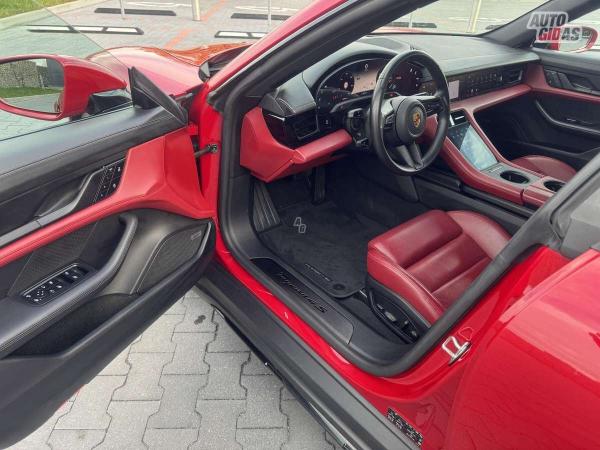Red Porsche Taycan 2021 in Kaunas, with an engine capacity of 0.00 L and mileage of 56 thousand km for 58800 €, photo 11 on AUTOMOTO.COM.LV