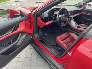 Red Porsche Taycan 2021 in Kaunas, with an engine capacity of 0.00 L and mileage of 56 thousand km for 58800 €, photo 11 on AUTOMOTO.COM.LV
