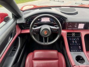 Red Porsche Taycan 2021 in Kaunas, with an engine capacity of 0.00 L and mileage of 56 thousand km for 58800 €, photo 21 on AUTOMOTO.COM.LV