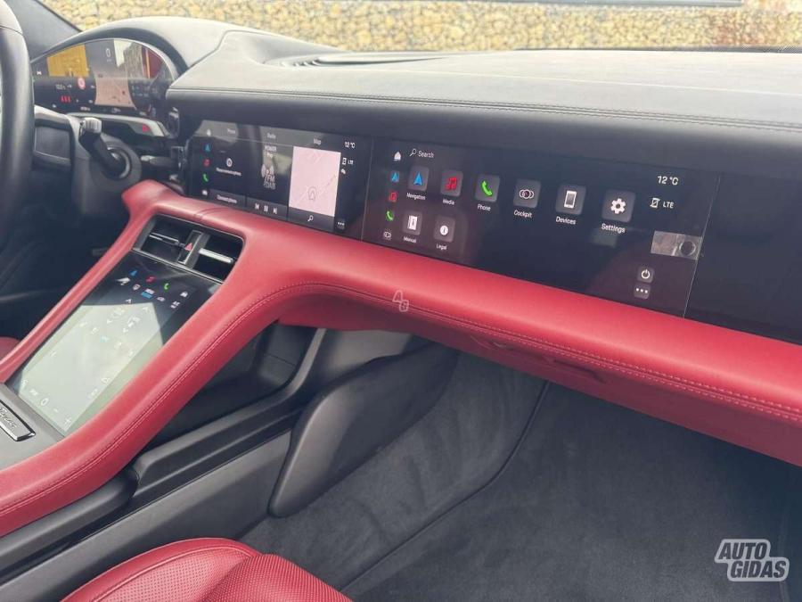 Red Porsche Taycan 2021 in Kaunas, with an engine capacity of 0.00 L and mileage of 56 thousand km for 58800 €, photo 24 on AUTOMOTO.COM.LV