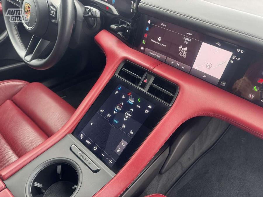 Red Porsche Taycan 2021 in Kaunas, with an engine capacity of 0.00 L and mileage of 56 thousand km for 58800 €, photo 25 on AUTOMOTO.COM.LV