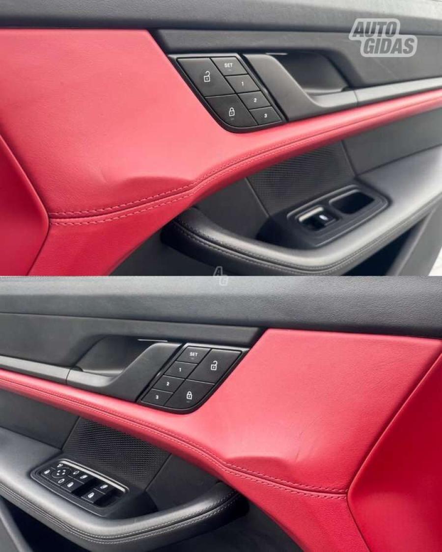 Red Porsche Taycan 2021 in Kaunas, with an engine capacity of 0.00 L and mileage of 56 thousand km for 58800 €, photo 36 on AUTOMOTO.COM.LV