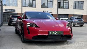 Sarkans Porsche Taycan 2022 Rīga, ar dzinēja tilpumu 0.00 L un nobraukumu 92 tūkst. km par 59000 €, foto 4 vietnē AUTOMOTO.COM.LV