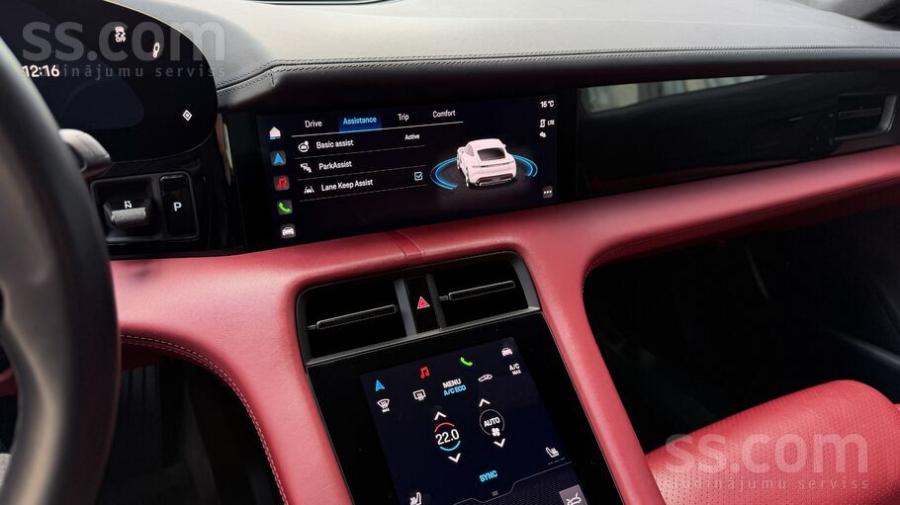 Sarkans Porsche Taycan 2022 Rīga, ar dzinēja tilpumu 0.00 L un nobraukumu 92 tūkst. km par 59000 €, foto 17 vietnē AUTOMOTO.COM.LV