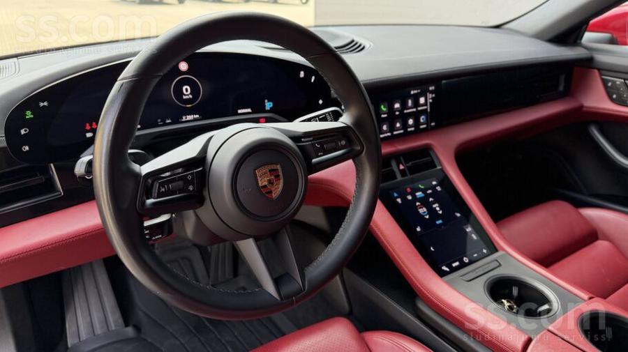 Sarkans Porsche Taycan 2022 Rīga, ar dzinēja tilpumu 0.00 L un nobraukumu 92 tūkst. km par 59000 €, foto 19 vietnē AUTOMOTO.COM.LV
