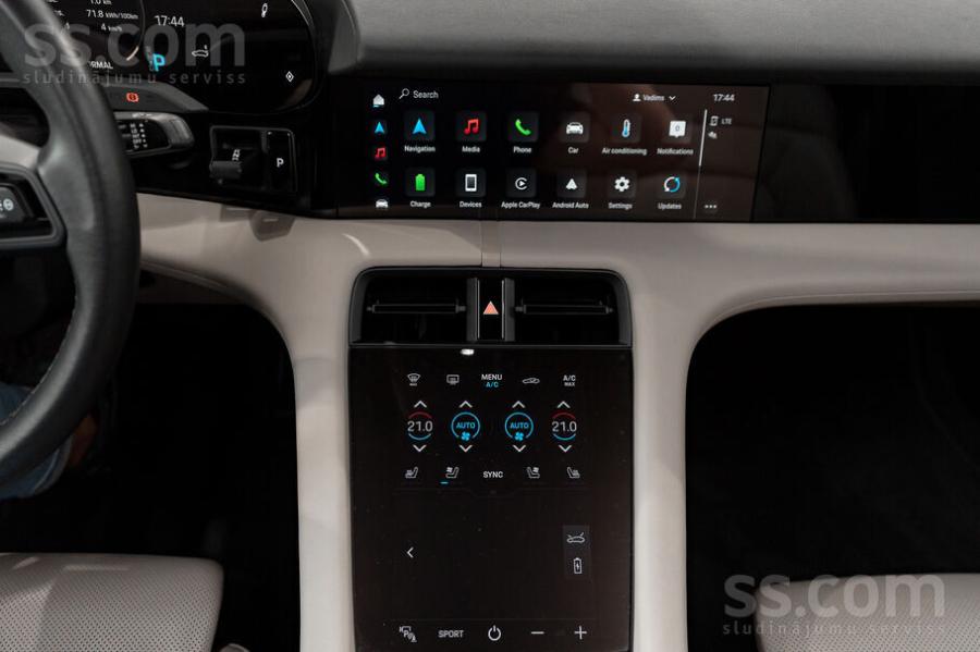 Porsche Taycan 2022 Rīga, ar dzinēja tilpumu 0.00 L un nobraukumu 36 tūkst. km par 55900 €, foto 25 vietnē AUTOMOTO.COM.LV