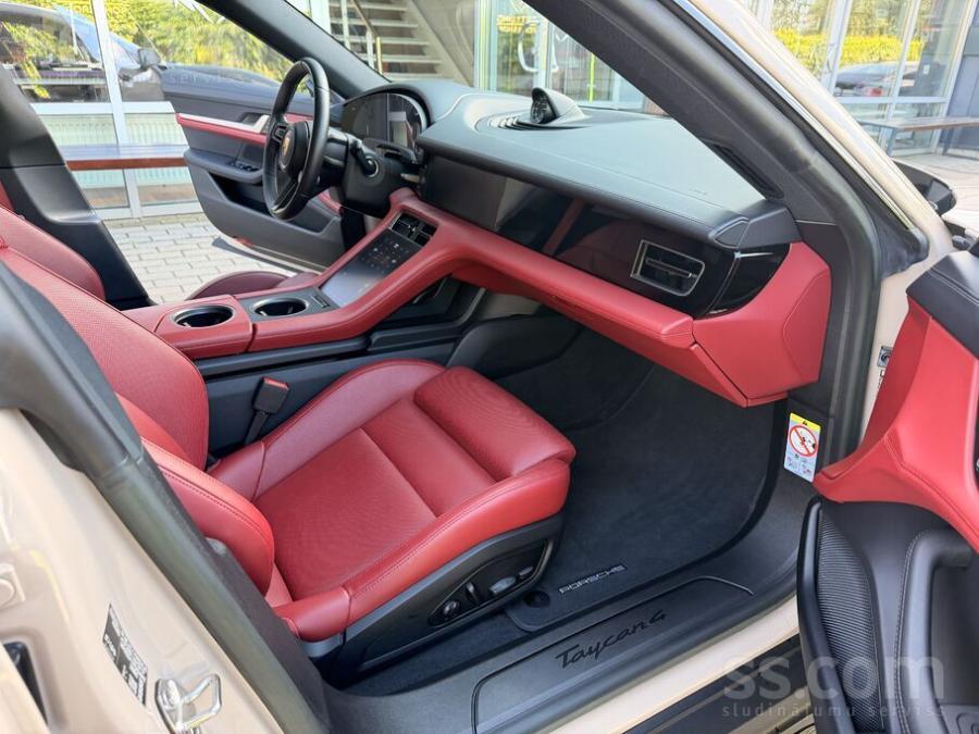 Porsche Taycan 2023 in Riga, with an engine capacity of 0.00 L and mileage of 28 thousand km for 69990 €, photo 11 on AUTOMOTO.COM.LV